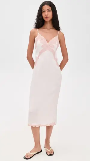 Rag & Bone Ann Embroidered Slip Dress