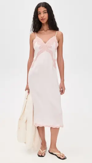 Rag & Bone Ann Embroidered Slip Dress