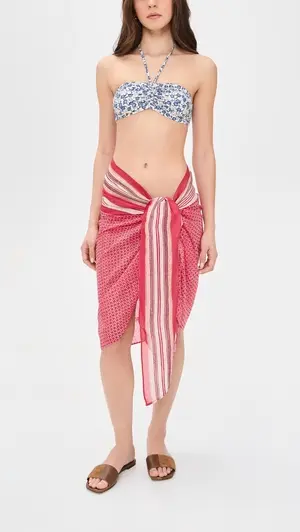 Isabel Marant Étoile Salma Floral Print Bikini Top - Blue