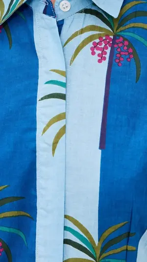 GUADALUPE DESIGN Luciana Palm Maxi Dress