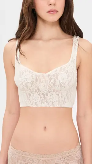 Hanky Panky Underwire Cropped Camisole - Marshmallow