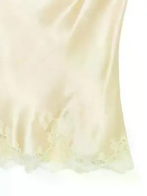 Carine Gilson Lace-detail Silk Camisole - Neutrals