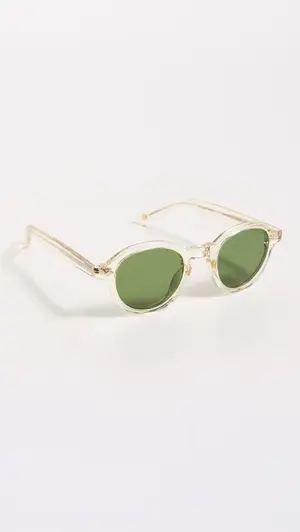 Garrett Leight Flipper Round Frame Sunglasses - Pg/sfpgn
