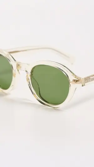 Garrett Leight Flipper Round Frame Sunglasses - Pg/sfpgn