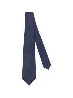 Kiton Jacquard-pattern Neck Tie - Blue