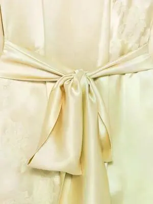 Carine Gilson Lace-detail Robe - Yellow