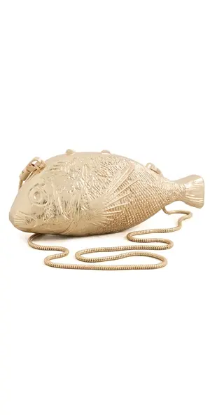 Simkhai Splash Metal Fish Clutch