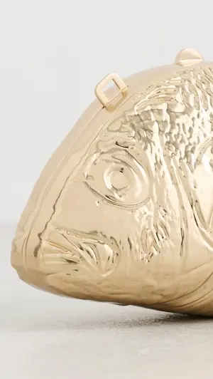 Simkhai Splash Metal Fish Clutch