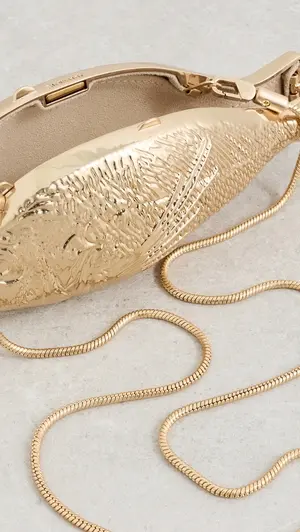Simkhai Splash Metal Fish Clutch