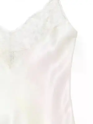 Carine Gilson Lace-trimmed Silk Camisole