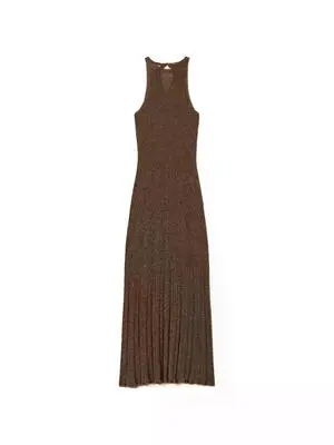 TWINSET Maxi Knitted Dress - Brown