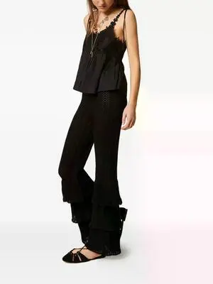TWINSET Ruffled Knit Trousers