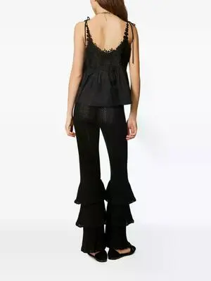 TWINSET Ruffled Knit Trousers
