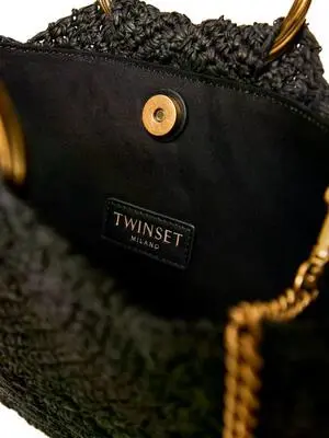TWINSET Woven-construction Clutch - Black