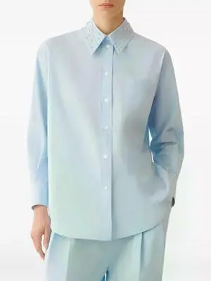 Fabiana Filippi Embellished Collared Shirt