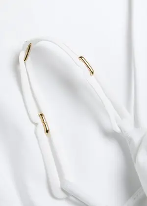 Max Mara Chappa One-shoulder Swimsuit - White