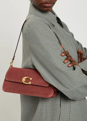 COACH Jet Suede Shoulder Bag