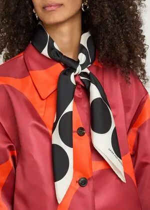 Dries Van Noten Patterned Silk Scarf - Multicoloured