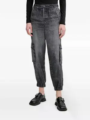 Allsaints Black Wash Pants For Women