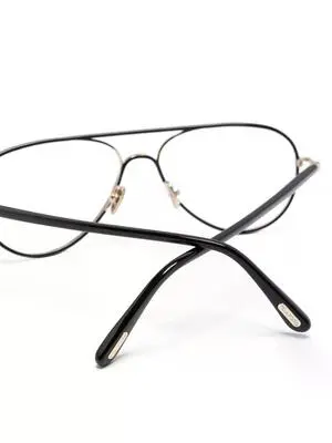 TOM FORD Logo-engraved Pilot-frame Glasses