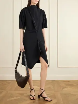 LEMAIRE Croissant Medium Studded Textured-leather Shoulder Bag