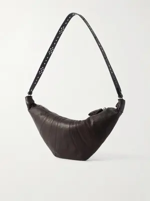 LEMAIRE Croissant Medium Studded Textured-leather Shoulder Bag