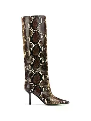 LE SILLA Bella Python-print Boots