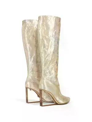 MAISON MARGIELA Tabi Pointed Toe Knee High Boots