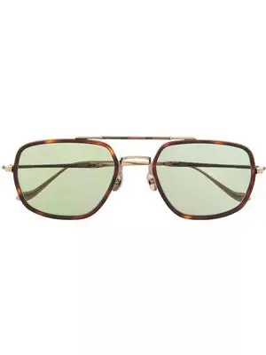 Matsuda Tortoiseshell-effect Pilot Sunglasses - Brown