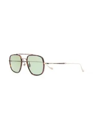 Matsuda Tortoiseshell-effect Pilot Sunglasses