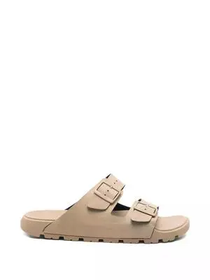 BOSS Buckle Strap Sandals - Neutrals