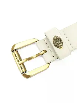Kurt Geiger Studded Buckle Belt - White