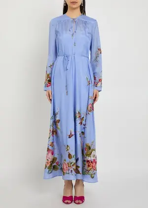 Zimmermann Floral-print Silk Maxi Dress