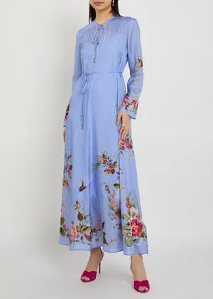 Zimmermann Floral-print Silk Maxi Dress