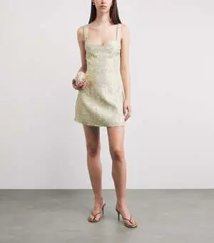 Alice + Olivia Jacquard Eve Mini Dress