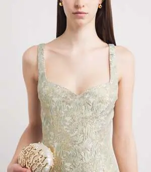 Alice + Olivia Jacquard Eve Mini Dress