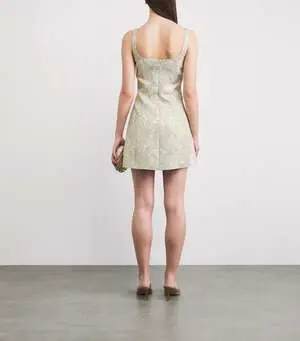 Alice + Olivia Jacquard Eve Mini Dress