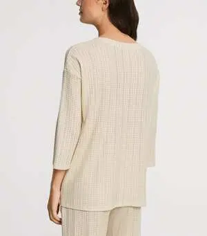Hanro Summer Knits Cropped-sleeve Top