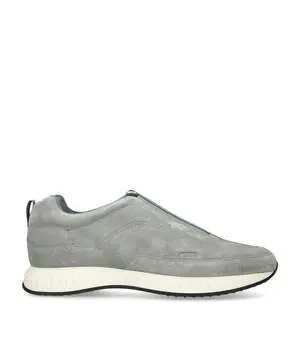 John Lobb Suede Slip-on Sneakers