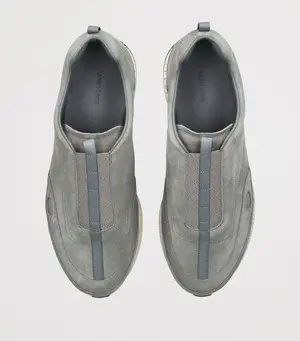 John Lobb Suede Slip-on Sneakers