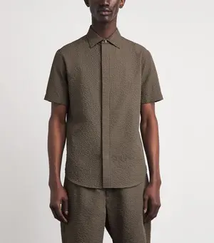 Emporio Armani Seersucker Short-sleeve Shirt