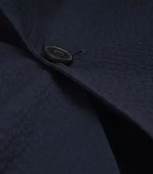 Emporio Armani Virgin Wool-blend Blazer - Blue