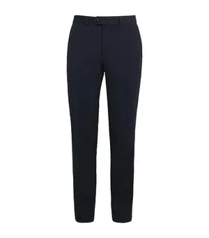 Emporio Armani Virgin Wool-blend Slim Trousers
