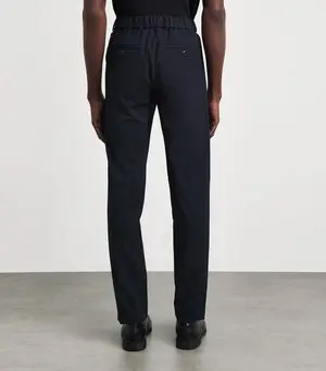 Emporio Armani Virgin Wool-blend Slim Trousers