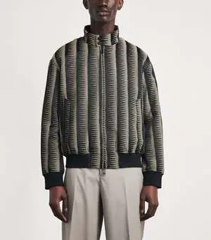 Emporio Armani Jacquard Jacket - Blue