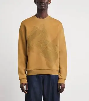 Emporio Armani Cotton Embroidered Sweatshirt