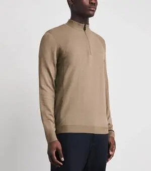 BOSS Momentum Lite Quarter-zip Sweatshirt - Green