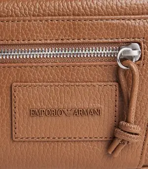 Emporio Armani Leather Eagle Pouch