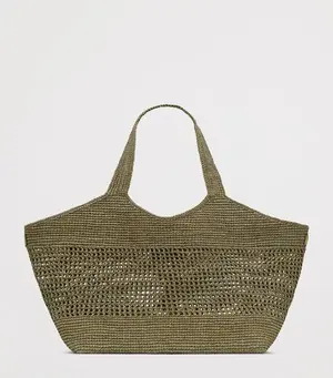 Saint Laurent Medium Icare Tote Bag - Green