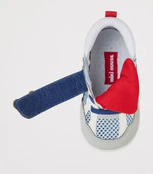 MIKI HOUSE Bear Appliqué Sneakers